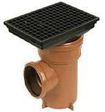 FloPlast 110mm Drainage Bottle Gully (Rectangular Grid) : Amazon.co.uk ...