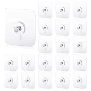 MagicMonk Photo Frame Hooks for Wall Without Drilling, 10 Pack Self ...