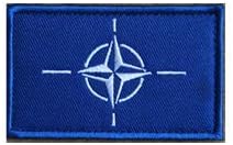 Amazon.com: NATO Flag Tactical Embroidery Patch Hook & Loop Morale ...