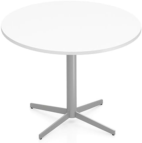 Amazon.com: 36 Inch White Round Laminate Cafe Restaurant Table : Office ...
