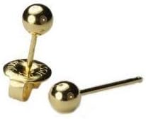 Studex 4mm 14K gold ball Long Post System 75 cartilage earring stud ear ...