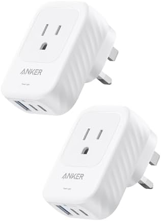 Amazon.com: USA to UK International Plug Adapter, Anker Travel Adapter ...