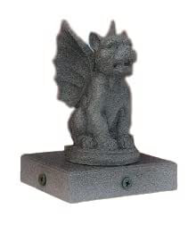 Amazon.com: Gargoyle Fence Post Topper 4x4 PVC Vinyl or Wood - Garden ...