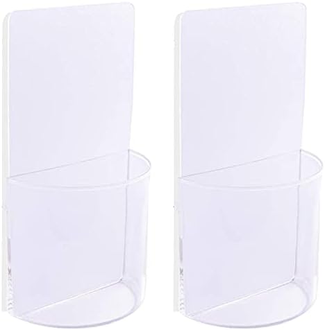 Amazon.com: Hipiwe Wall Mount Remote Control Holder Clear Acrylic Media ...