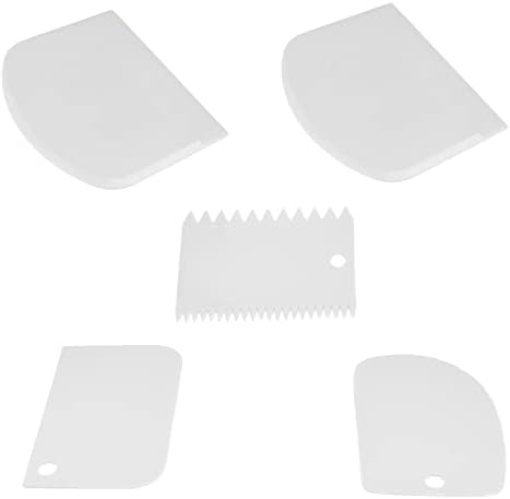 Amazon.com: Jzszera Multipurpose Bowl Scraper and Cake Scraper Smoother ...