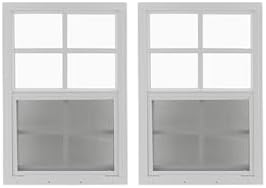 Shed Windows and More 2 Pack Shed Window 12" X 18" White Flush ...