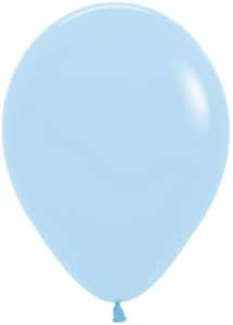 Amazon.com: SEMPERTEX 05" Pastel Matte Blue Sempertex Balloons (50 ...