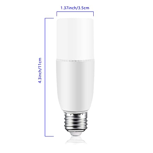 ANYPOWK 10W LED Tubular Light Bulbs -100 watt Equivalent 1000LM, E26 ...
