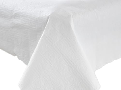 Amazon.com: White Paper Table Cloths for Parties | 11 Disposable ...