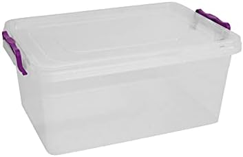 Asude 10L 20L 30L Plastic Storage Box Container Boxes Lid Handles Home ...