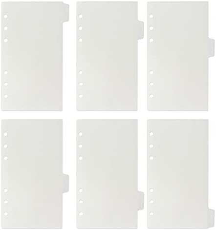 Amazon.com : etspolt A6 Binder Dividers Plastic Clear Binder Index ...
