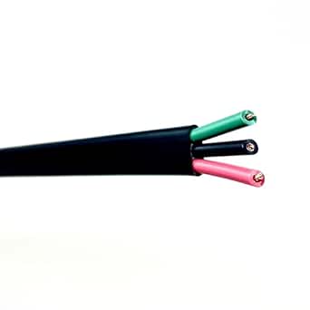 Amazon.com: 12/2 w/Grnd Heavy-Duty Flat Jacketed Submersible Pump Cable ...