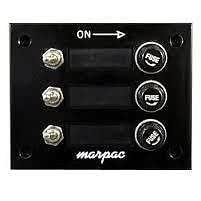 Amazon.com: New MARPAC Marine Boat Switch Panels 3-Gang 4-1/4 x 3-1/2 7 ...