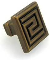 Anne At Home Cabinet Hardware 7255 Olympia Greek Key Knob Knob ...