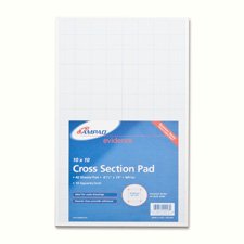 AMPAD CorporationCross Section Pads,Ruled 10x10Sq/Inch,40 Shts,8-1/2 ...