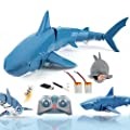 Amazon.com: 2.4G Remote Control Shark Toy 1:18 Blue Scale High ...