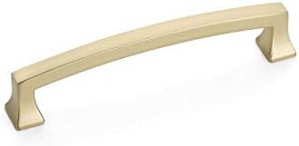Schaub Menlo Park Collection 6 in. (152mm) Arched Pull, Signature Satin Brass - 541-SSB - Amazon.com