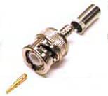 Amazon.com: [4 CONNECTORS] BNC Male Coax Connector for 50 Ohm RG8/X ...