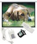 150" (4:3) Electric Motorised Projection Screen for Hitachi projector ...