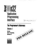 Microsoft Win 32 Application Programming Interface: The Programmer's Reference (Microsoft ...