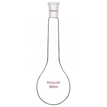 stonylab Kjeldahl Flask, Heavy Wall Long Neck Lab Flask Borosilicate ...