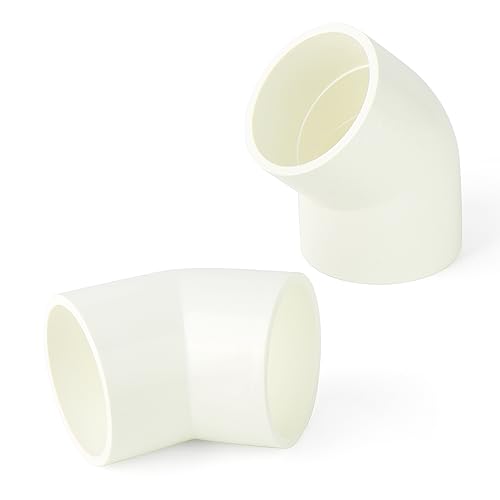 Snapklik.com : GASHER 8PCS PVC Pipe Fitting 2 PVC 45 Degree Elbow
