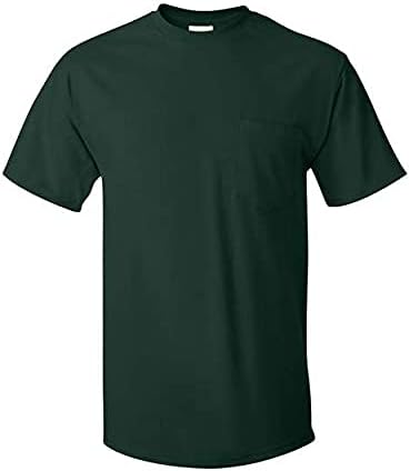 Hanes Men's Authentic-T Tagless Pocket T-Shirt, 100% Cotton, Preshrunk ...