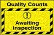 Amazon.com: Awaiting inspection 1mm pvc sign.