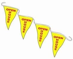 Amazon.com : Open House String Pennants (60 ft. String w/ 24 12 x 18 in ...