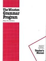 Winston Grammar Program Teacher Manual: paul r erwin: Amazon.com: Books