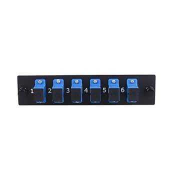 fyboptwu - 6 Fibers SC to SC UPC Single Mode Fiber Patch Panel with 6 ...