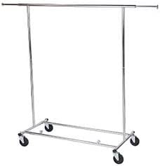 Amazon.com: STORE001 1pc, Economy Chrome Single-Rail Collapsible ...
