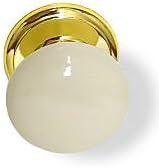 Gainsborough GENUINE PORCELAIN Door Knob Set (LOCKING Bed & Bath, BISQUE (Off-White) Porcelain ...