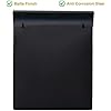 Assorted Collections Black Post Box Wall Mounted Letterbox with Easy ...