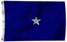 Amazon.com : Navy Officer's Flag 2X3 Foot 1 Star Commodore Nylon ...