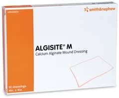 Smith & Nephew and Algisite M-Calcium Alginate Dressing 4 Inches X 4 ...