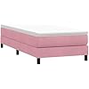 Kaloriko Boxspringbett ohne Matratze Rosa 80x220 cm, Samtstoff ...