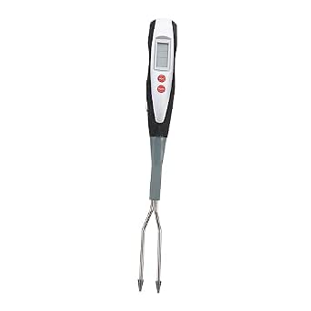 EXHUMKY 1pc BBQ Cooking Fork with Instant Read Feature Temperature ...