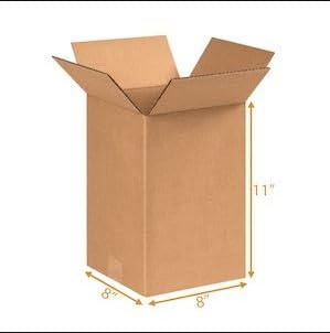 Varda Packaging 5 Ply | Brown 8X8X11 Inches | Corrugated Boxes Pack of ...