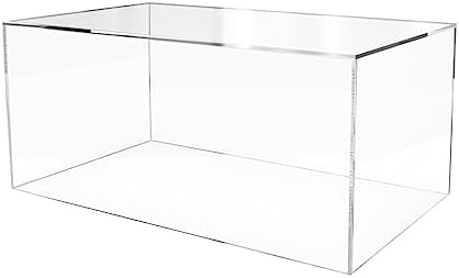 Amazon.com: 20" x 12" x 9" Clear Acrylic Display Box with One Open Side ...