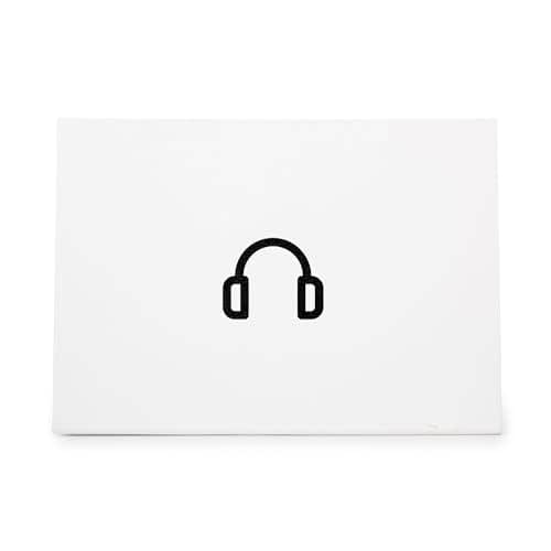 Amazon.com: Headphone Audio Song Music Headphones, quality rubber stamp ...