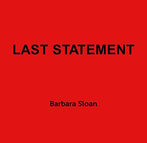 Last Statement: Barbara Sloan: 9781320108706: Amazon.com: Books