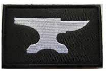 Amazon.com: Blacksmith Anvil Embroidery Patch Military Tactical Morale ...