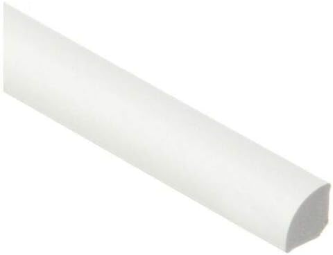 TMW Profiles 18mm uPVC Quadrant Trim - White- Gap-Filling Edge for ...