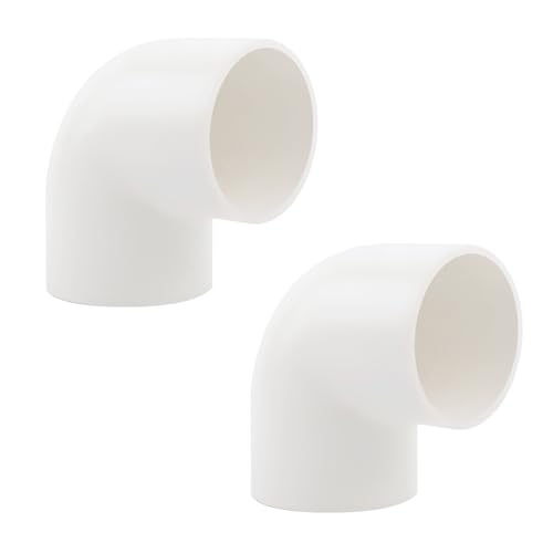Ctyjia 2 Pcs PVC Pipe Fitting, 90 Elbow Coupling Connector, Pipe ...