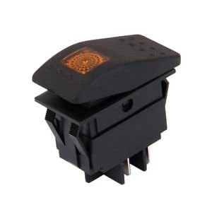 Universal Car Fog Light Toggle Switch Yellow LED Light Auto Boat ...