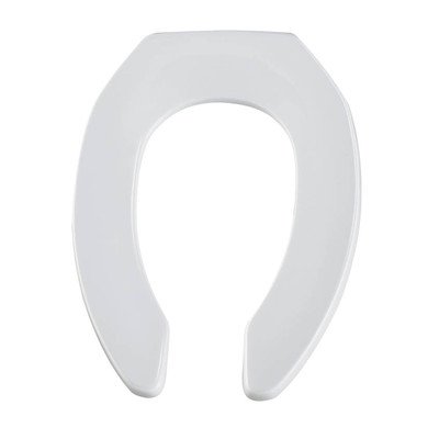 Bemis 1955CT 020 Commercial Plastic Elongated Toilet Seat, Crane White ...