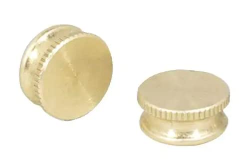 Commercial Electric Fixture Lock-Up Caps, 2-Pack, Brass: Amazon.com ...