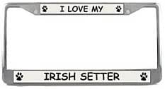 Amazon.com: Animal Den Irish Setter License Plate Frame 5 Year Warranty ...
