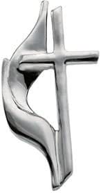 Amazon.com: Sterling Silver Methodist Cross Lapel Pin: Brooches And ...